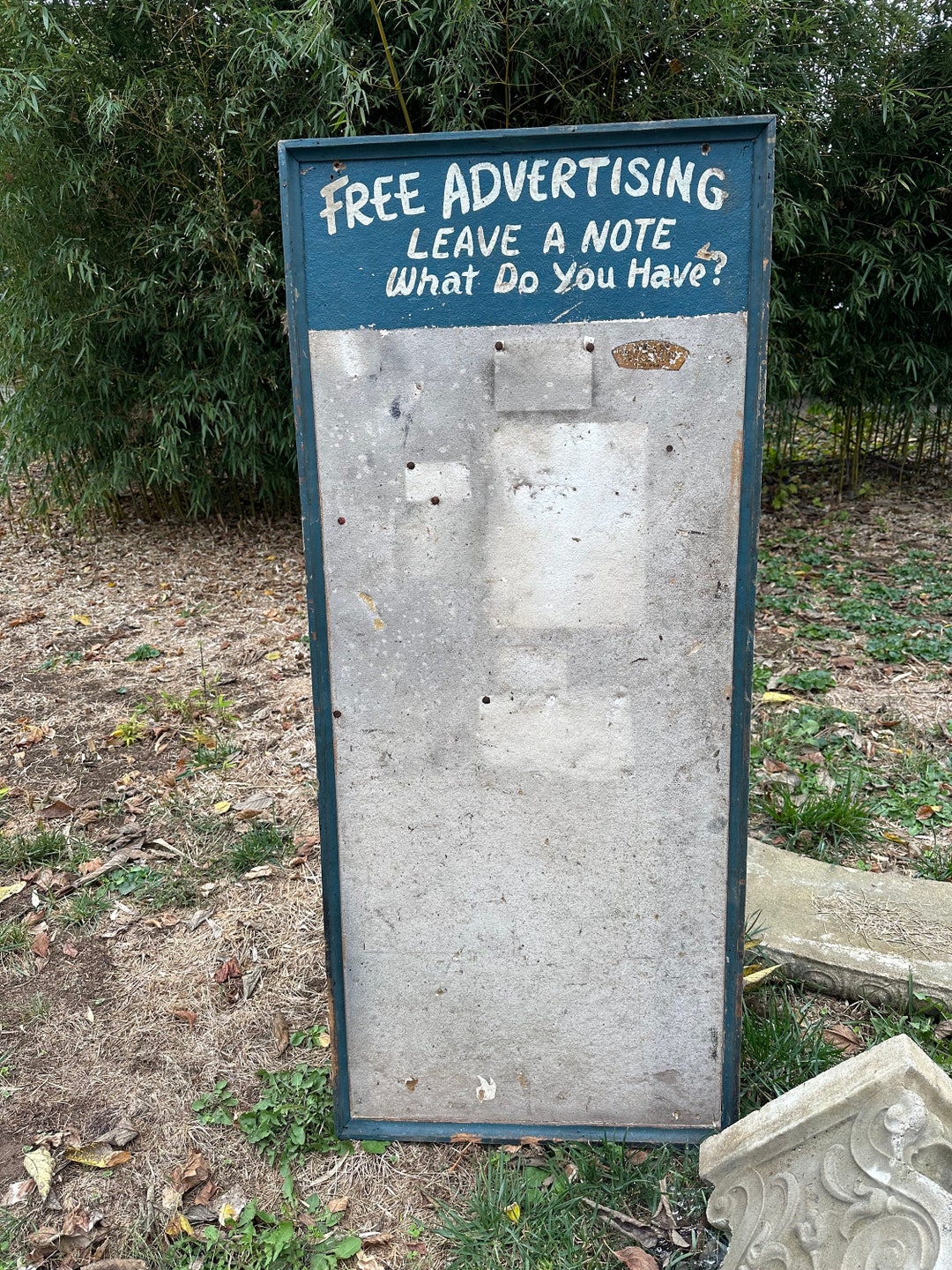 1940s Gas Station Sign Country Farmhouse Folk Art Trade Advertising ...