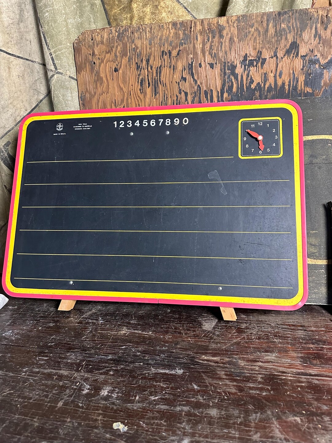 Vtg 1980s Educational Chalk Board Sidewalk Menu Board Cafe Bar ...