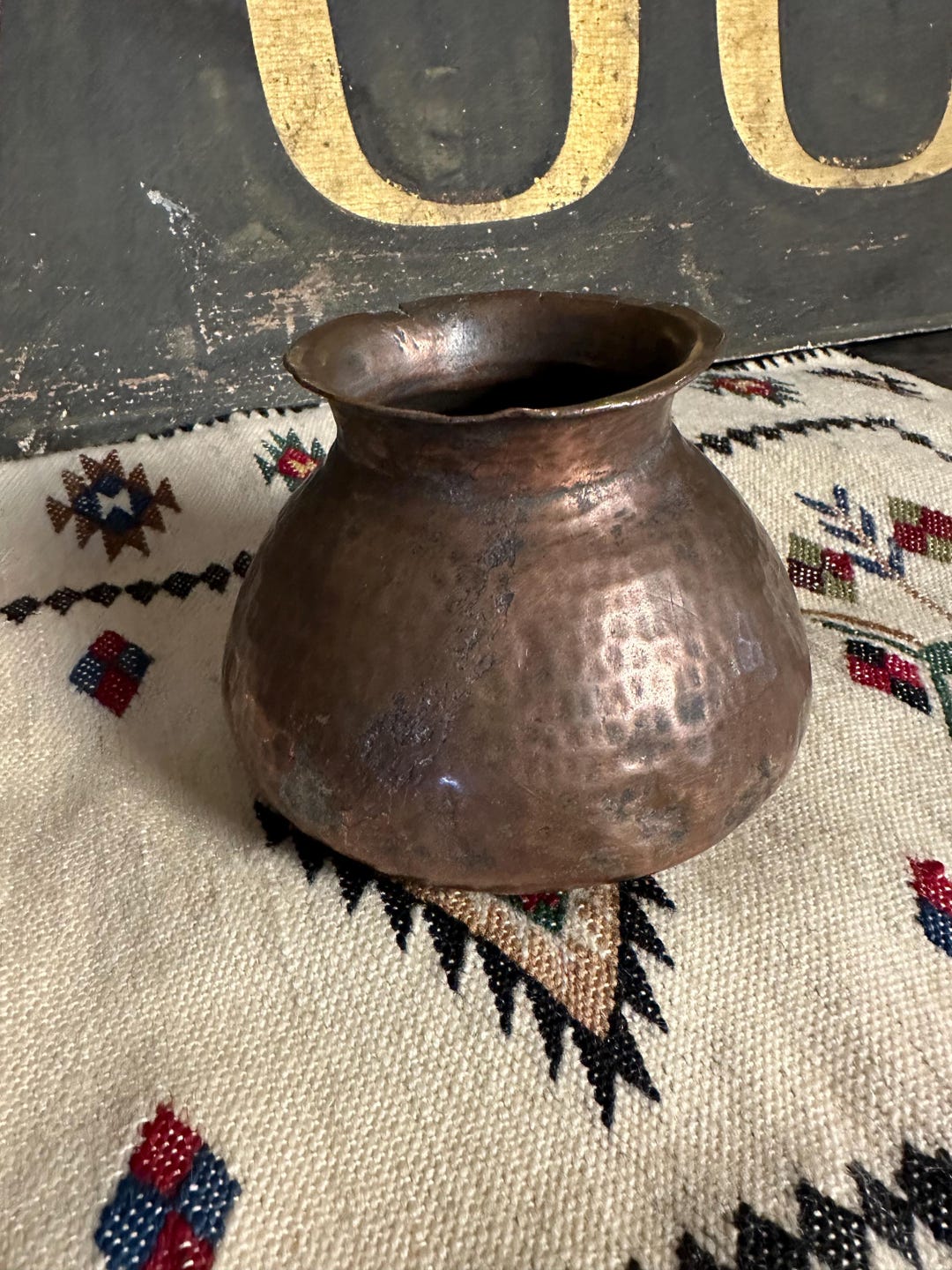 Antique Islamic Arabic Ottoman Saudi Yemen Jewish Pot Copper Ethnic ...