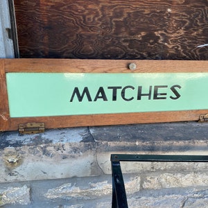 1930s Porcelain Matches Sign Advertising Country General Store - Etsy