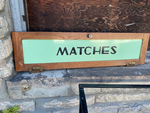 1930s Porcelain Matches Sign Advertising Country General Store - Etsy