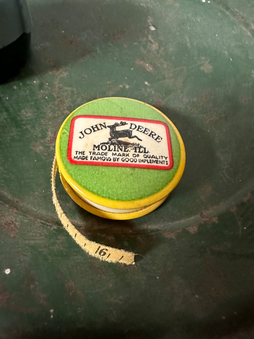 Vintage 1920s John Deere Advertising Cloth Tape Measure Moline Illinois ...