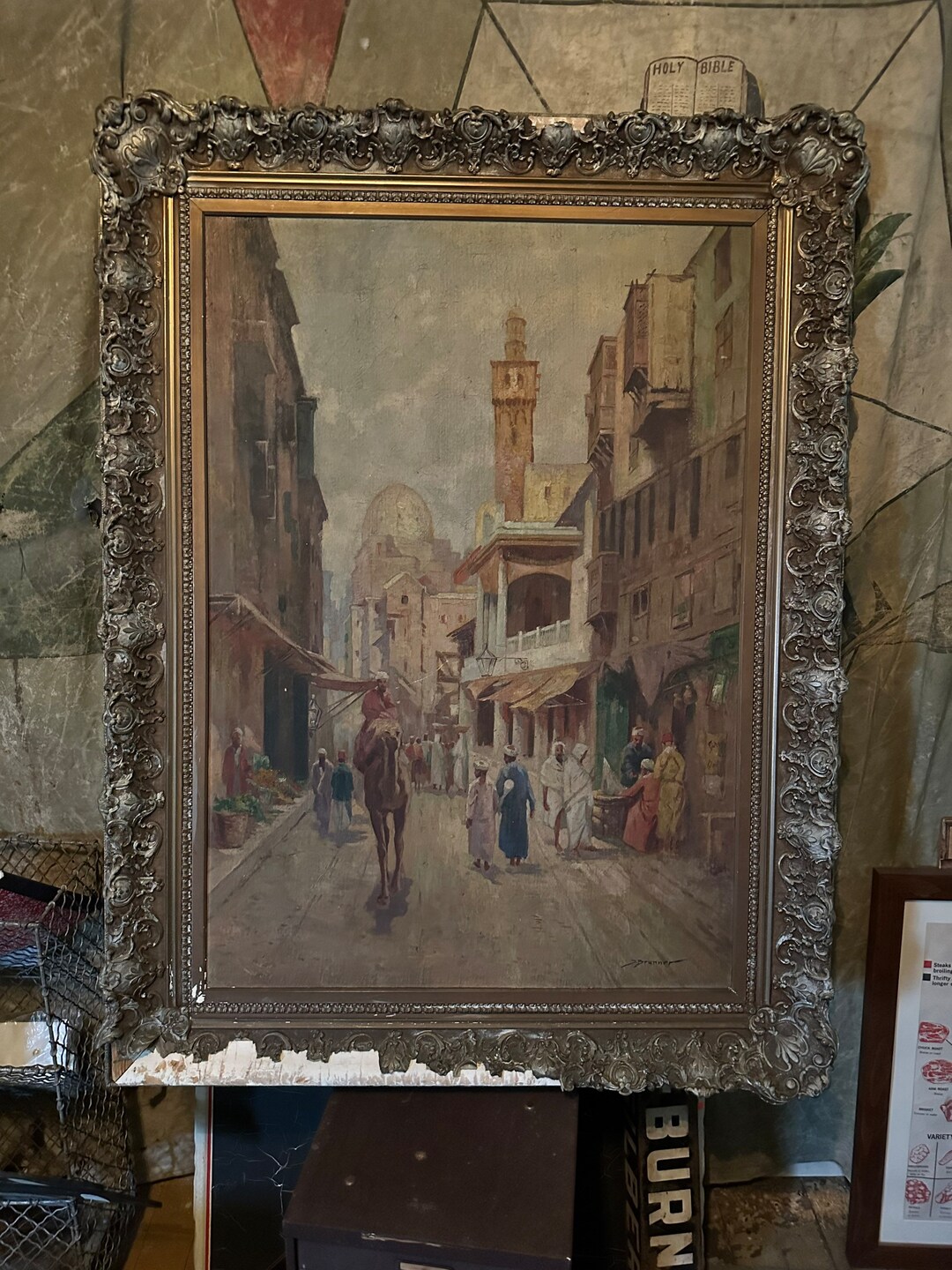 Original Josef Brunner Wienna 1884-1962 Oil Painting Moroccan Scene 4 ...