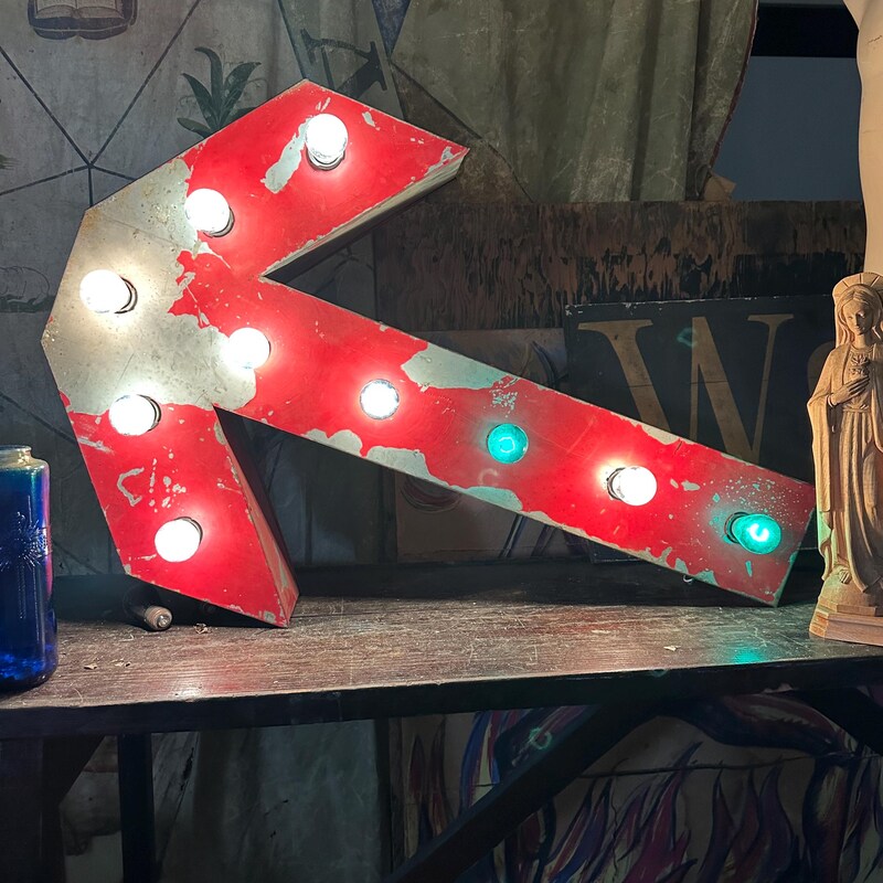Lighted Arrow Sign - Etsy