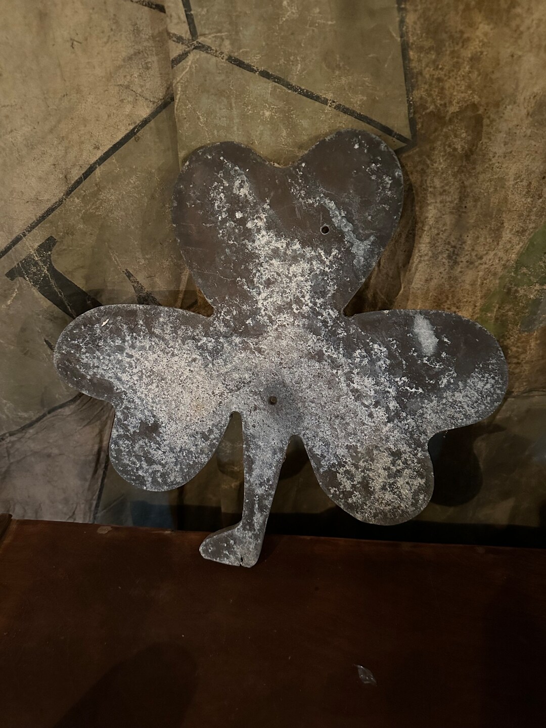 1940s Metal Clover Bar Cafe Diner Advertising Glass Sign Rare Irish ...