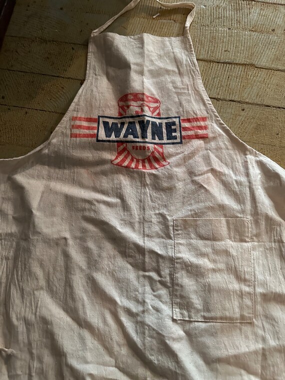 Vintage Wayne Feeds Advertising Cooking Apron Tie Bac… - Gem