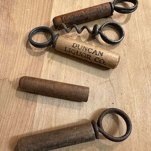Antique Patented 1900s Corkscrew Cork Extractor Bar Advertising Pre Pro ...
