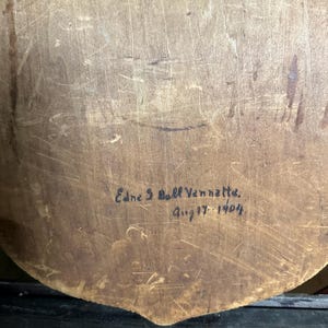 1904 Antique Folk Art Dutch Carving Sign Advertising Farmhouse Country ...