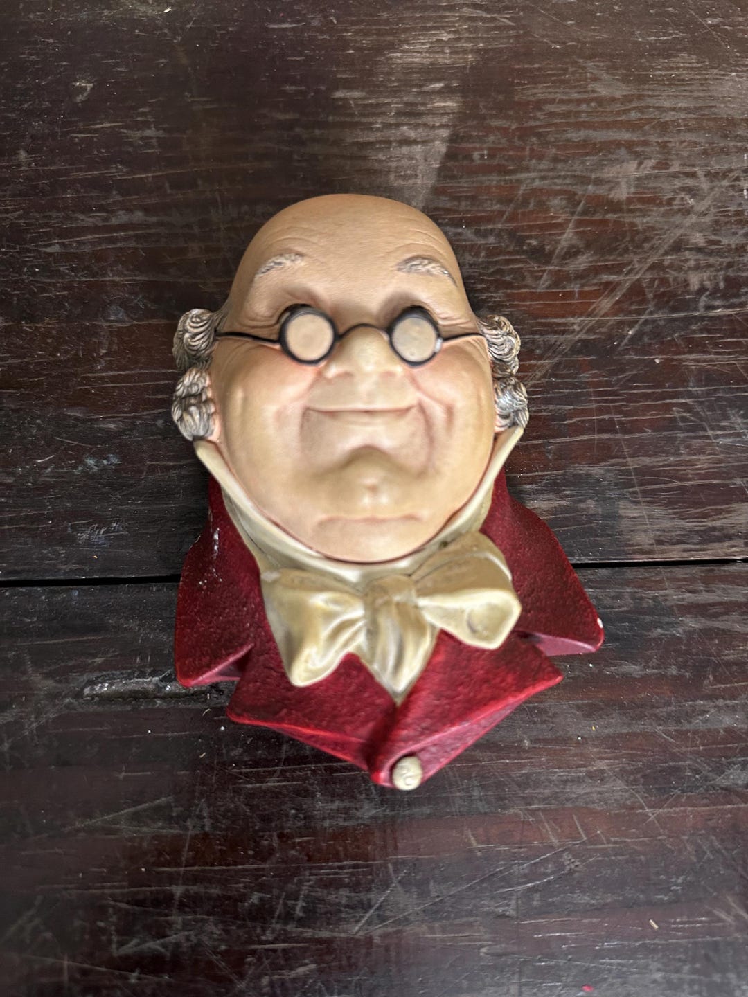 Vintage Bossons Head Chalkware Chalk Wall Art Hanging Pickwick Dickens ...