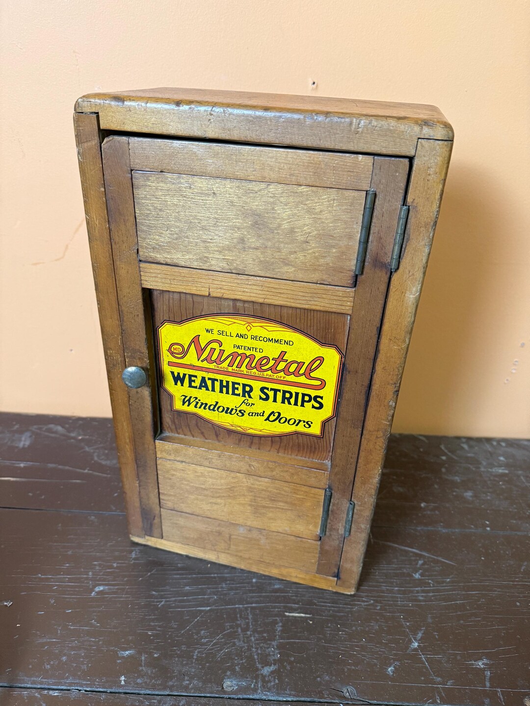 1930s VTG Numetal Weather Strips Salesman's Sample/store Display Advertising Sign - Etsy