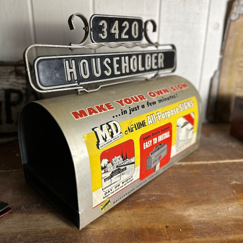 Mid Century Mailbox - Etsy