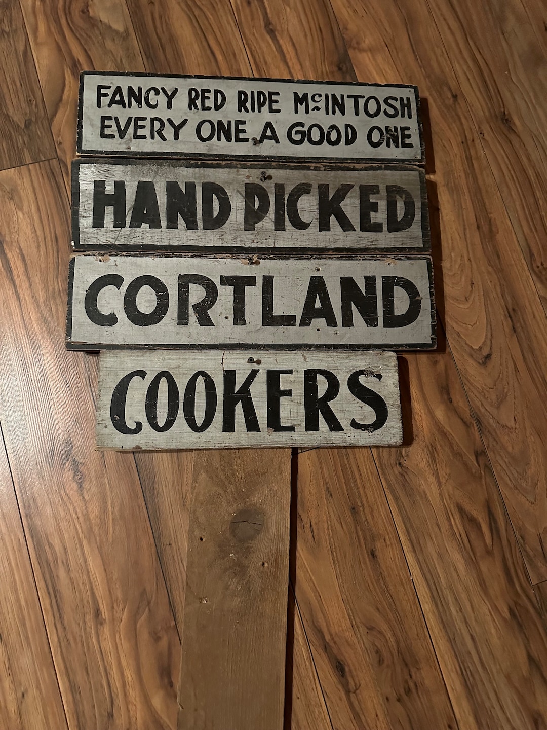 1900s Apple Farm Orchard Trade Sign Cortland Cookers Country Folk Art ...
