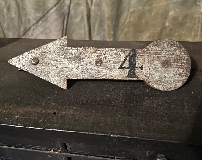 Antique 1900s Metal 4 Arrow Folk Art Country Lodge Direction Sign ...