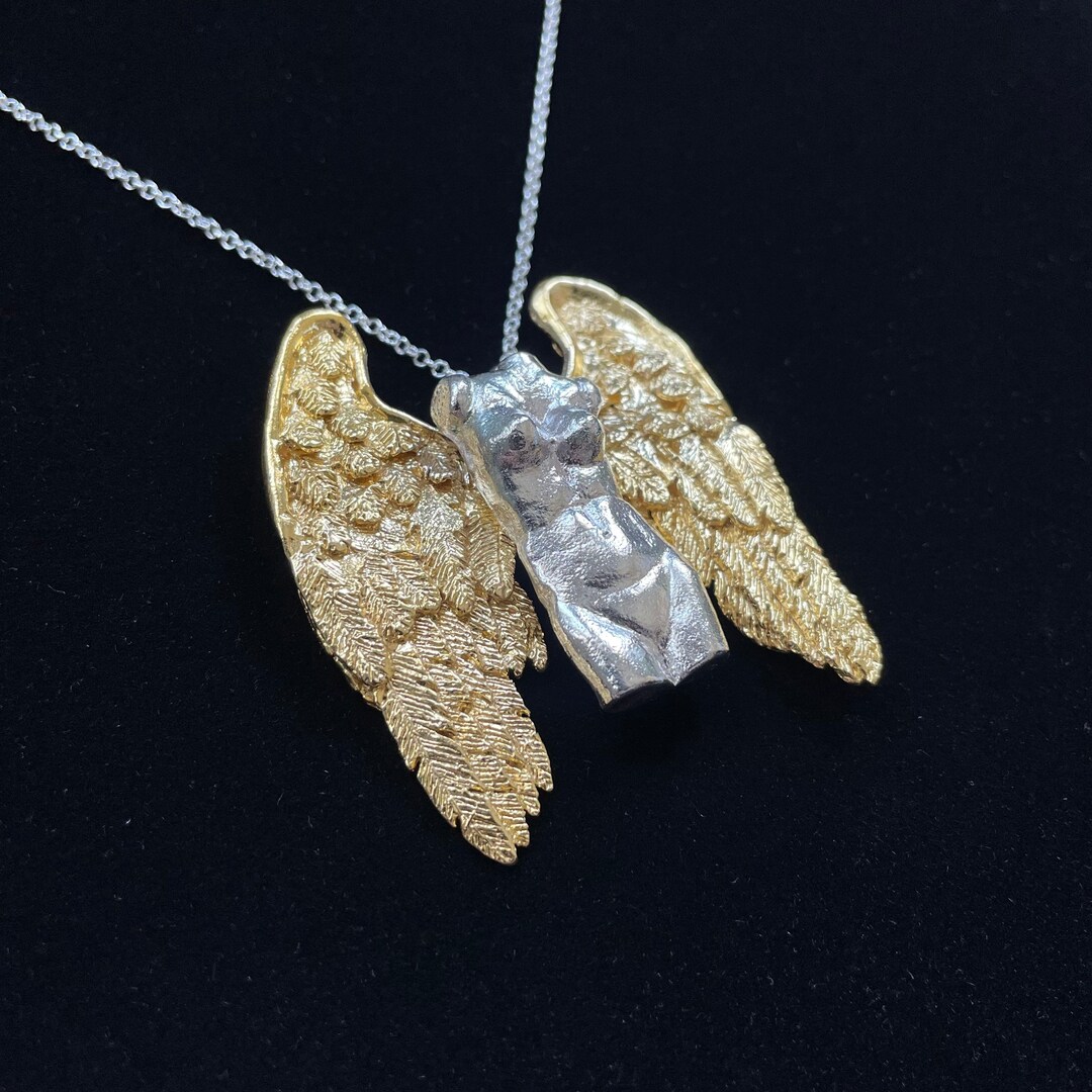 Winged Victory Pendant, Goddess Necklace, Greek and Roman Sculpture ...