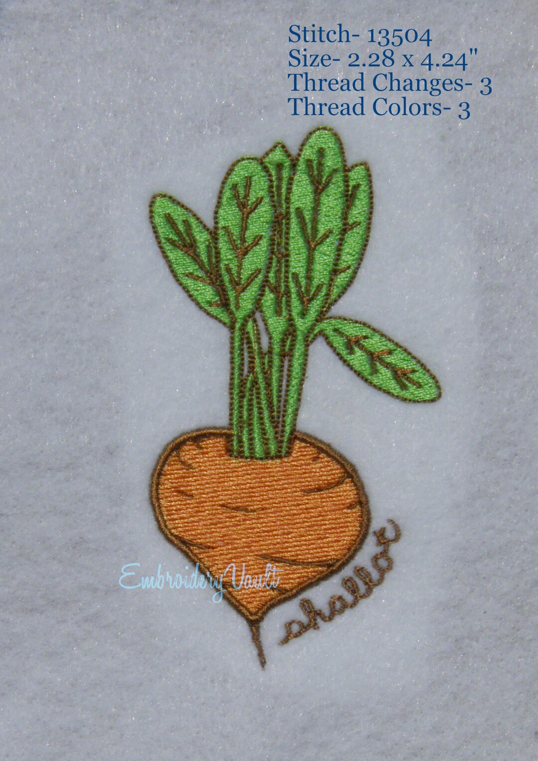 Root Vegetable, Shallot Embroidery Design, Multiple Formats, Kitchen - Etsy