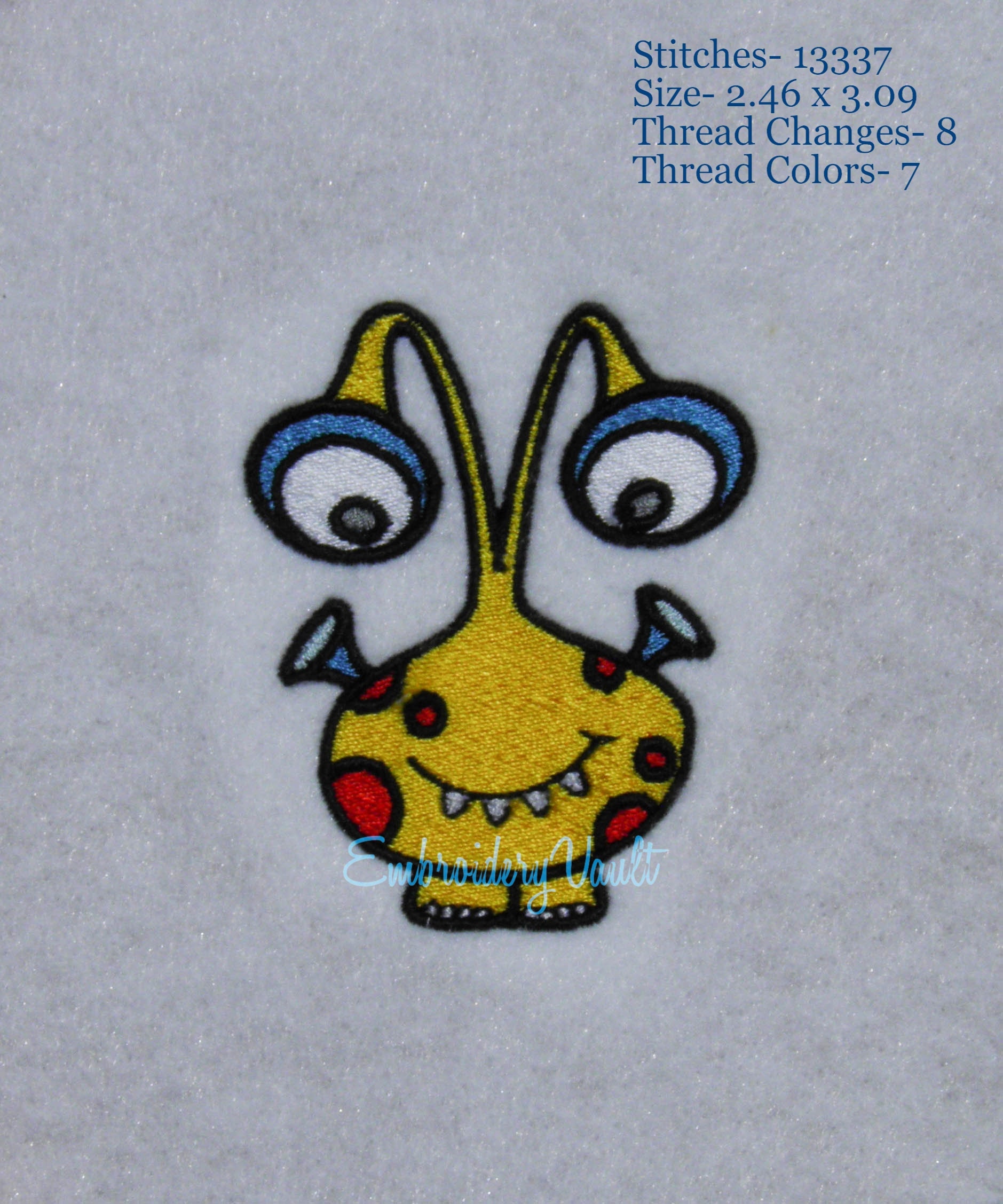 Space, Alien, Monster #2 Embroidery Design, Multiple Designs - Etsy