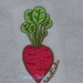 Root Vegetable, Radish Embroidery Design, Multiple Formats, Kitchen - Etsy