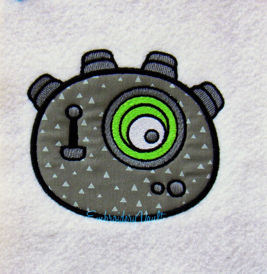 Alien Robot Patch 2 Embroidery Design, Multiple Formats - Etsy
