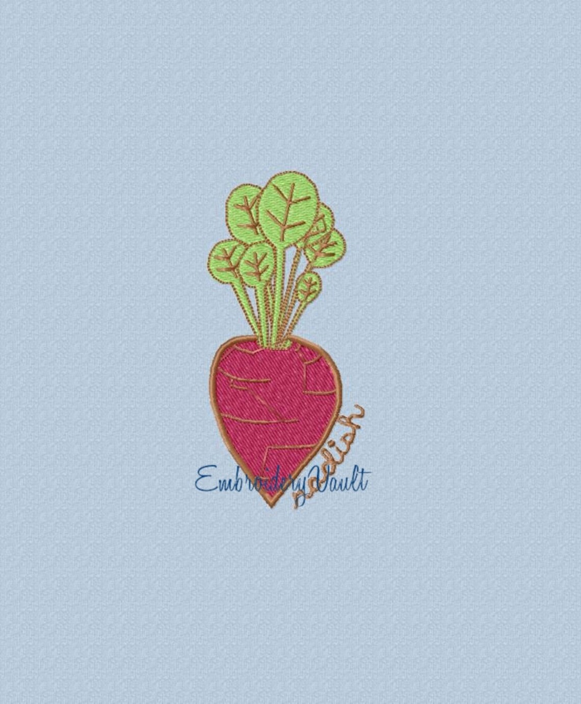 Root Vegetable, Radish Embroidery Design, Multiple Formats, Kitchen - Etsy