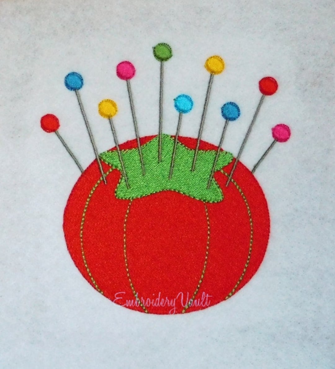 Pincushion Embroidery Design, Multiple Formats. Sewing Notions - Etsy