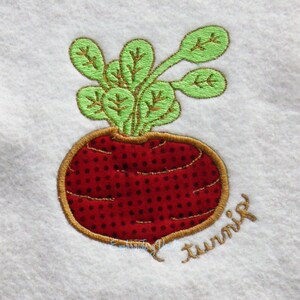 Root Vegetable, Turnip Patch Embroidery Design, Multiple Formats ...