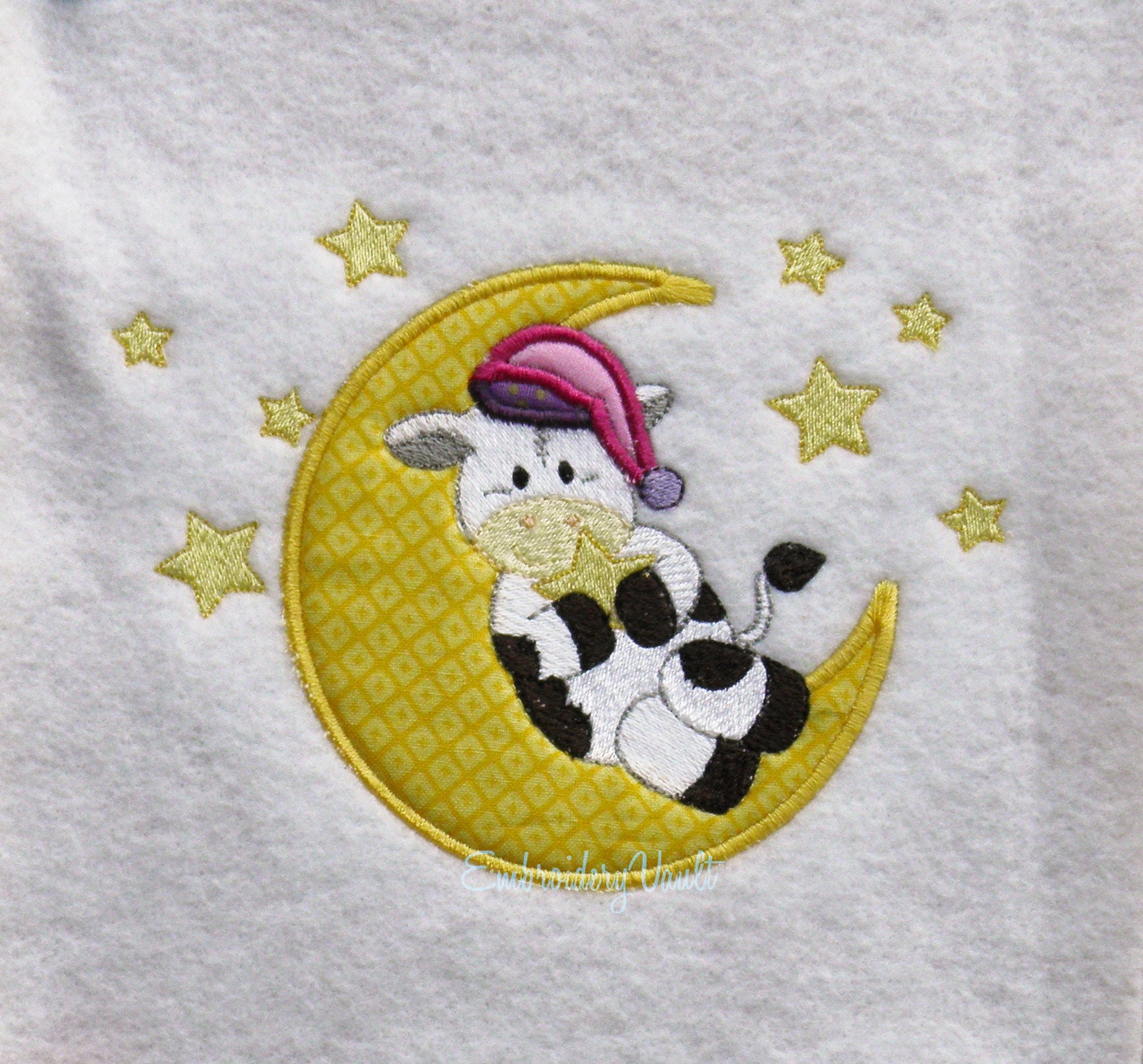 Sky Baby Cow Patch Embroidery Design, Multiple Designs, Baby, Nursery ...