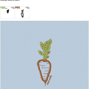 Root Vegetable, Carrot Patch Embroidery Design, Multiple Formats ...