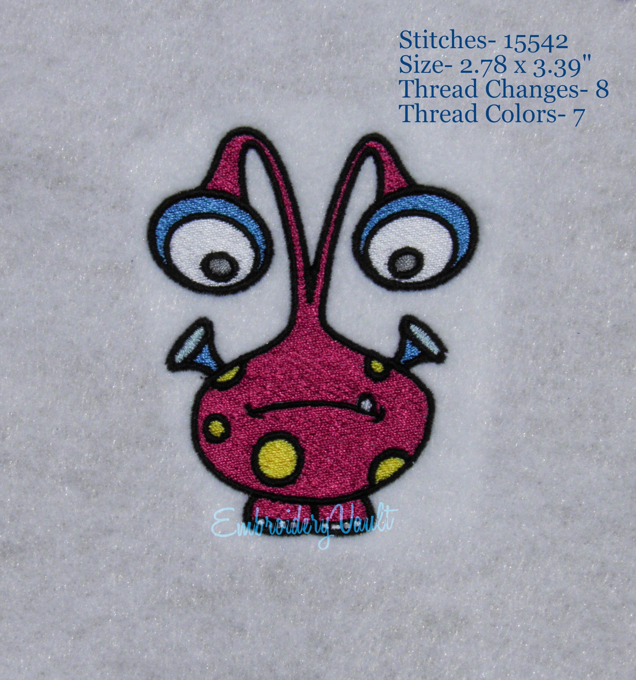 Space Alien Monster 10 Embroidery Design Multiple Formats | Etsy