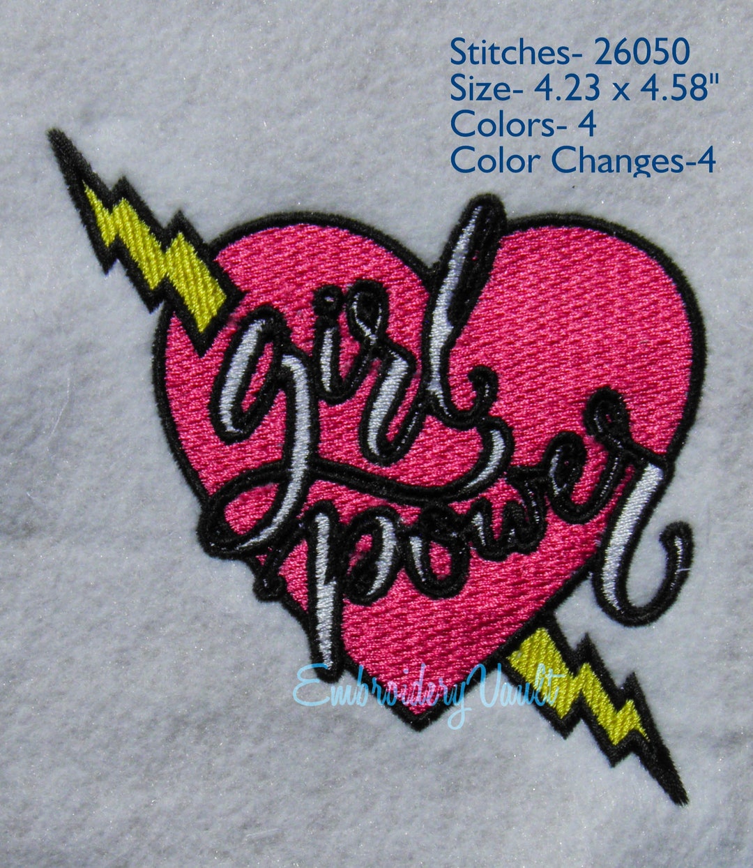 Girl Power Embroidery Design, Multiple Formats - Etsy