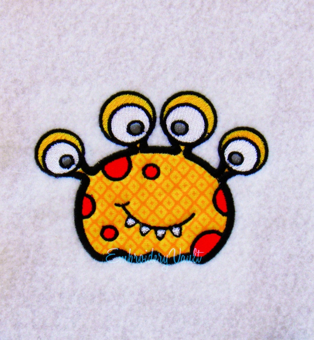 Space, Alien, Monster Patch #3 Embroidery Design, Multiple Formats - Etsy