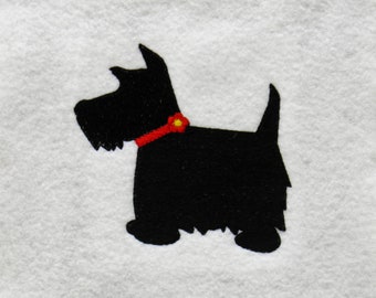 Scottie Dog Boy Patch 2 Embroidery Design, Multiple Formats - Etsy