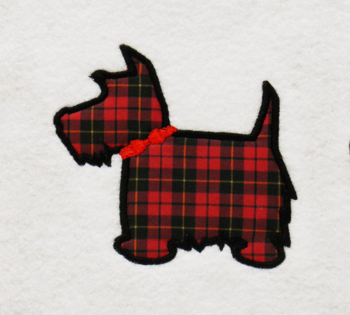 Scottie Dog Boy Patch Embroidery Design, Multiple Formats - Etsy