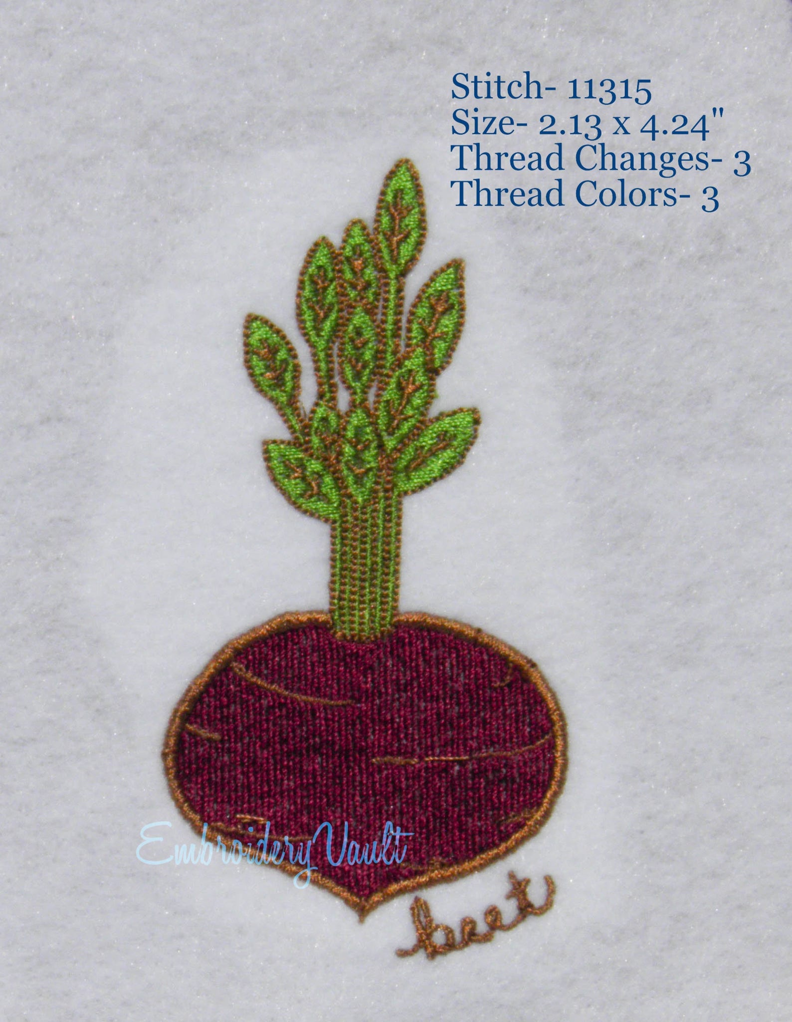 Root Vegetable, Beet Embroidery Design, Multiple Formats, Kitchen - Etsy