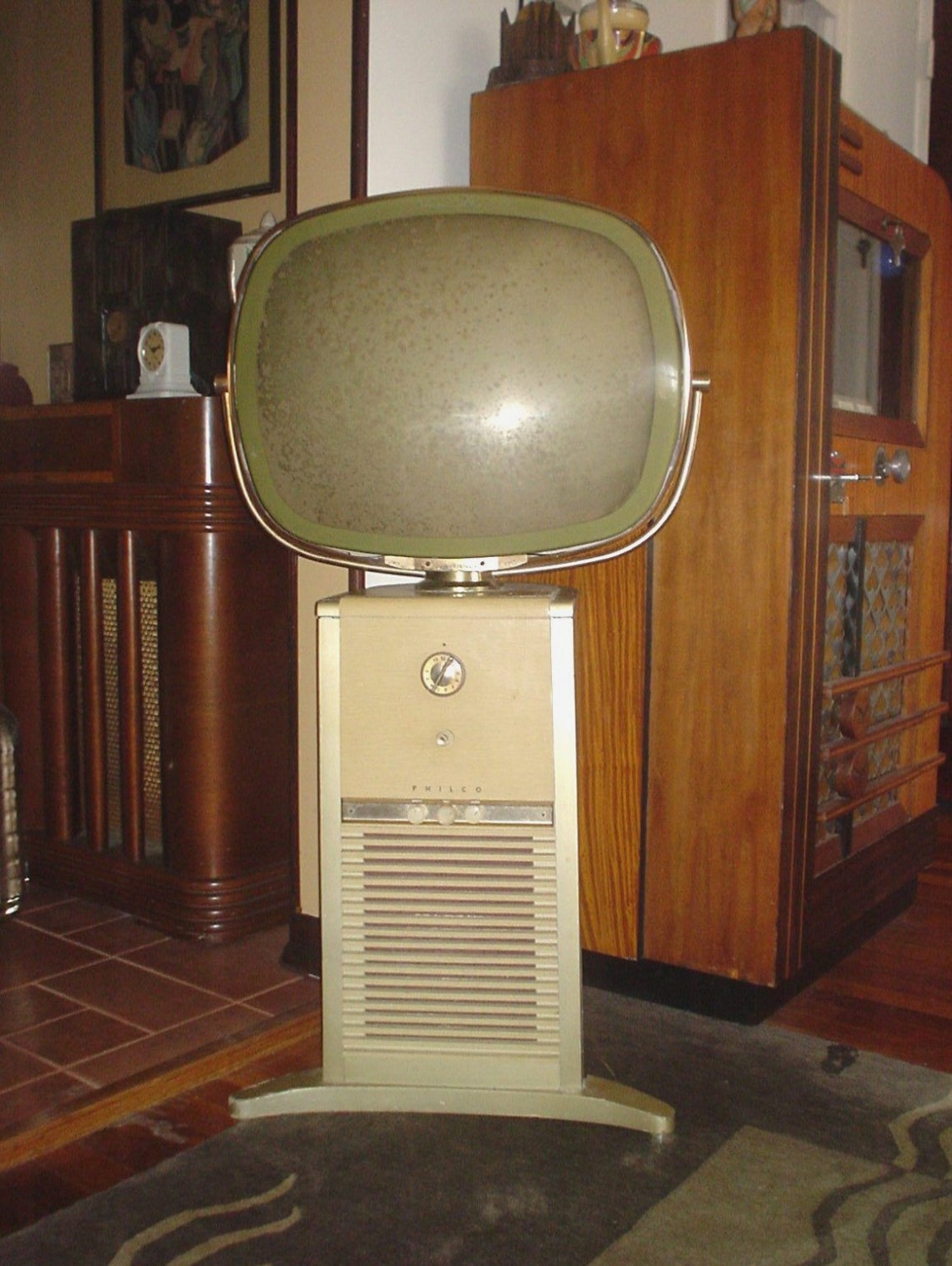 Iconic Original Philco Predicta Blond Barber Pole Mid Century | Etsy