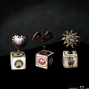 Miniature Decorated Cubes for Your Witch or Wizard One Inch Scale 1:12 ...