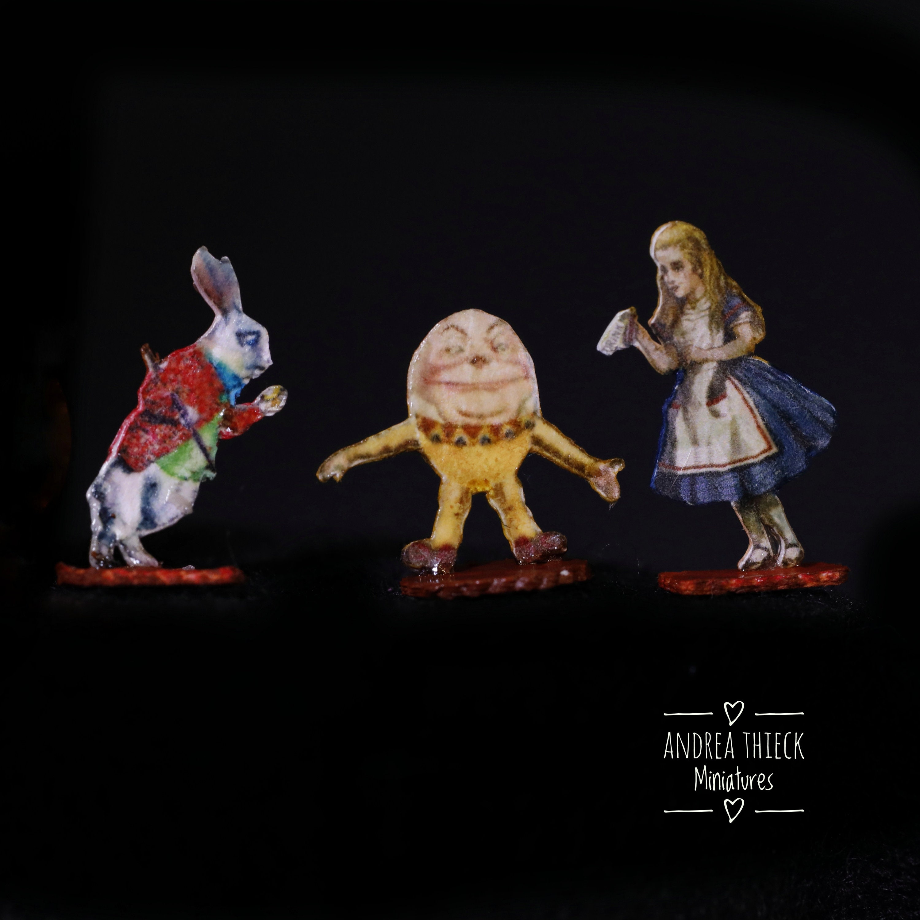 Alice in Wonderland Theme Alice Humpty Dumpty Rabbit 1:12 - Etsy