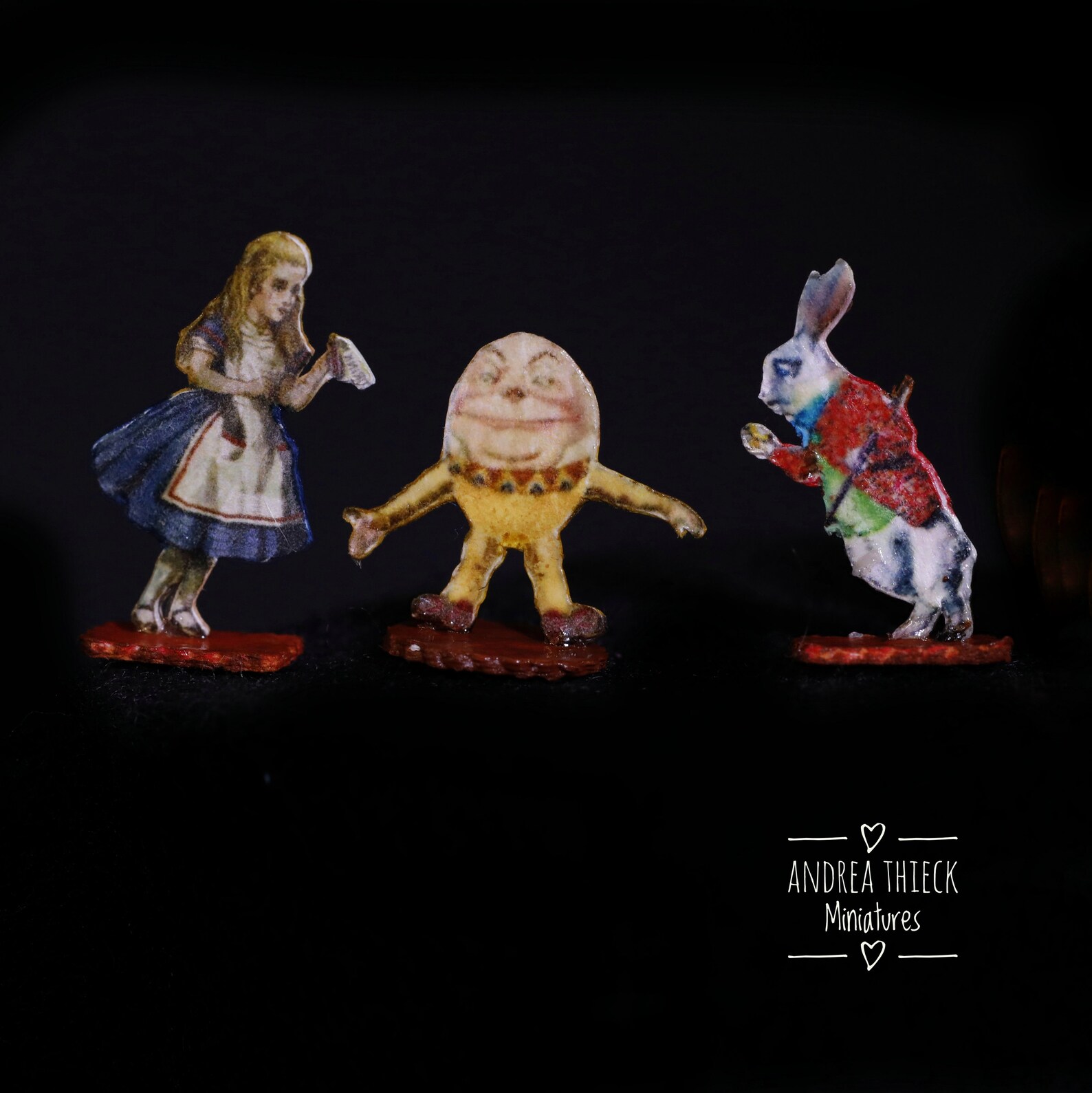 Alice in Wonderland Theme Alice Humpty Dumpty Rabbit 1:12 - Etsy
