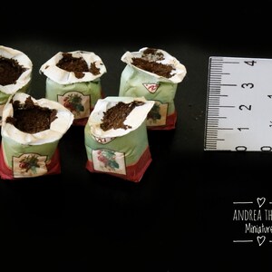 Miniature Sacs of Soil - 1-12 Scale - Etsy