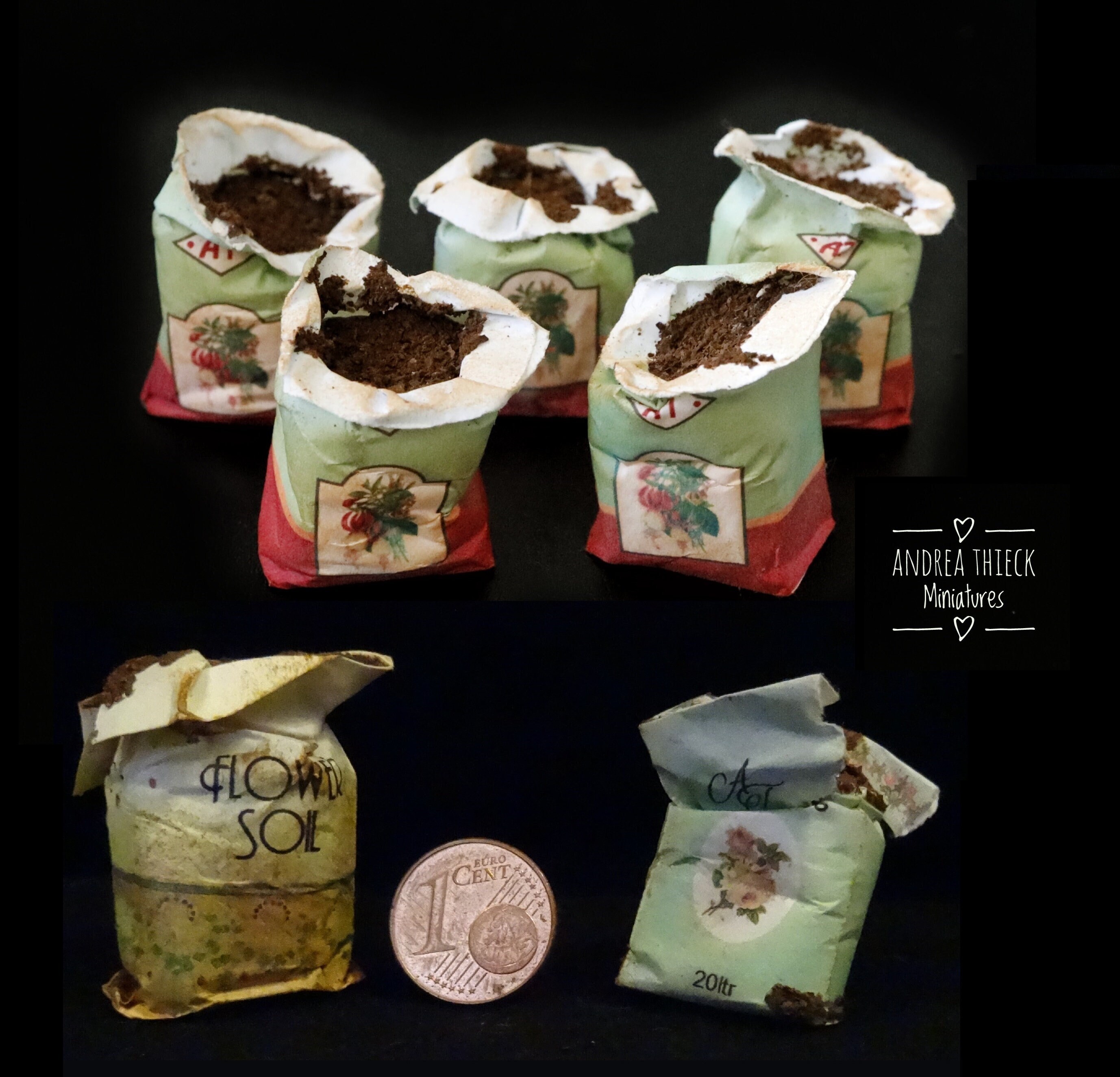 Miniature Sacs of Soil 1-12 Scale - Etsy