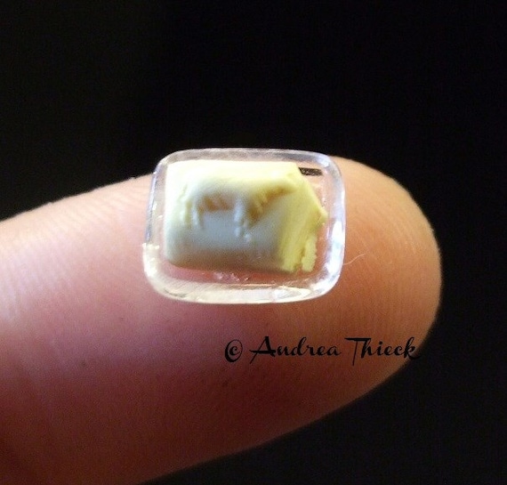 Miniature Butter Plate With 3-D Cow Relief 1/12 | Etsy