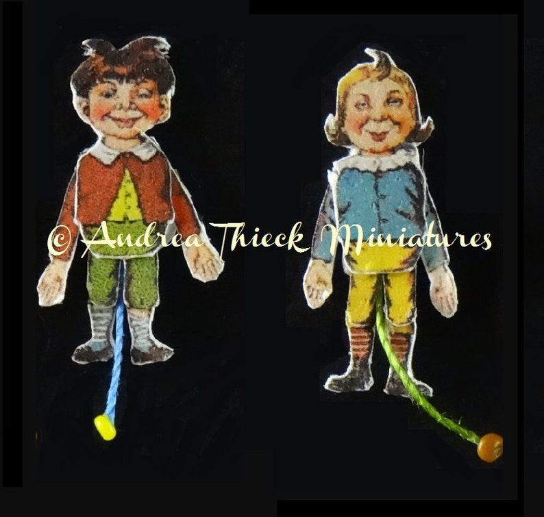 Children Books Characters Miniature Jumping Jacks - Etsy
