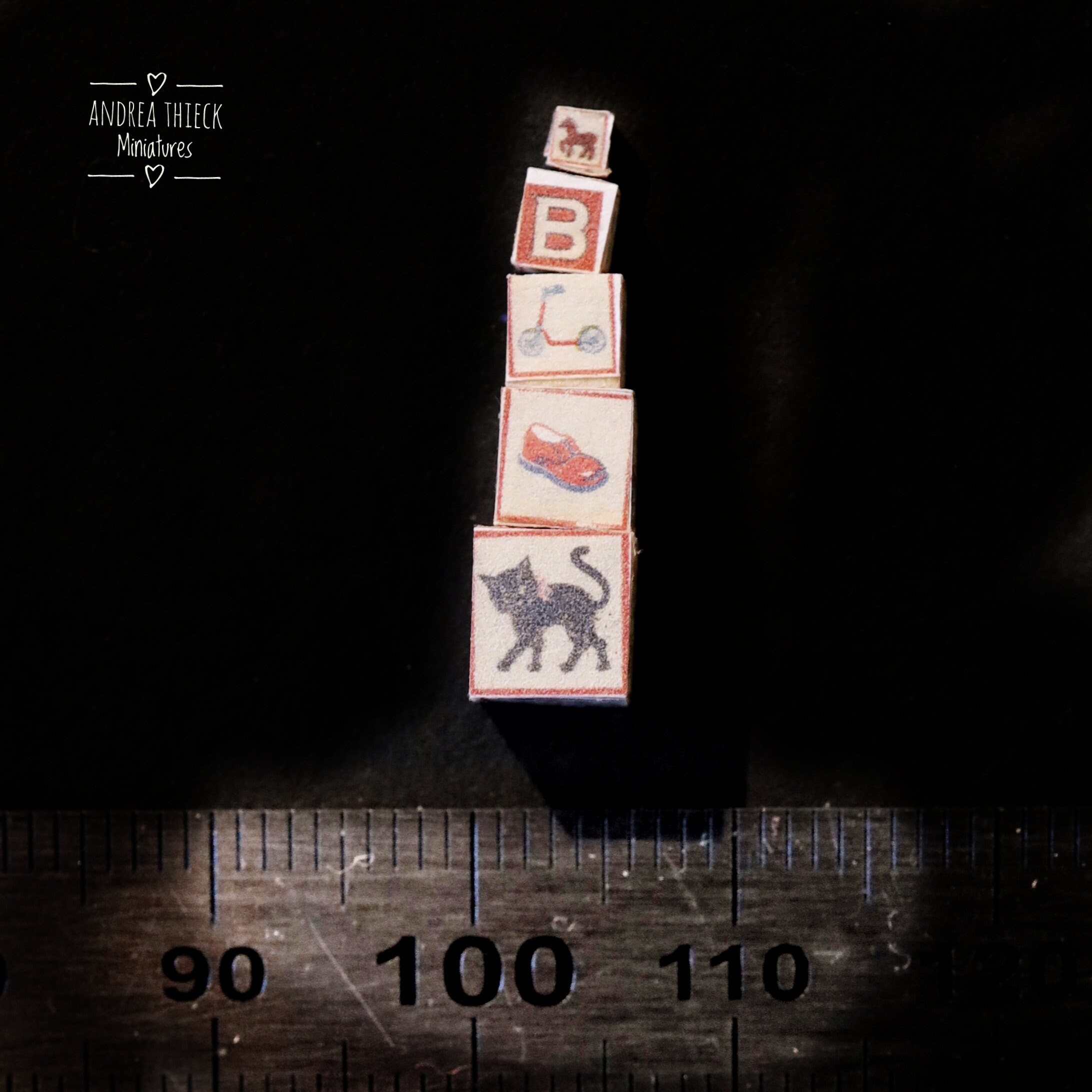 Miniature Stack of Vintage Cubes From the Thirties 1:12 Scale - Etsy