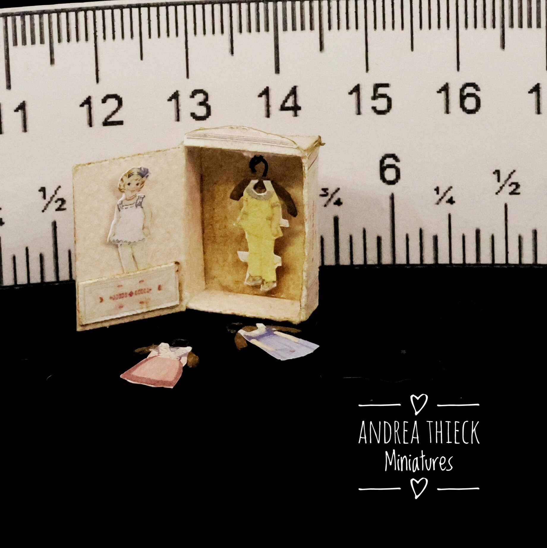 Miniature Paper Doll Wardrobe 1 or 2 OOAK - Etsy