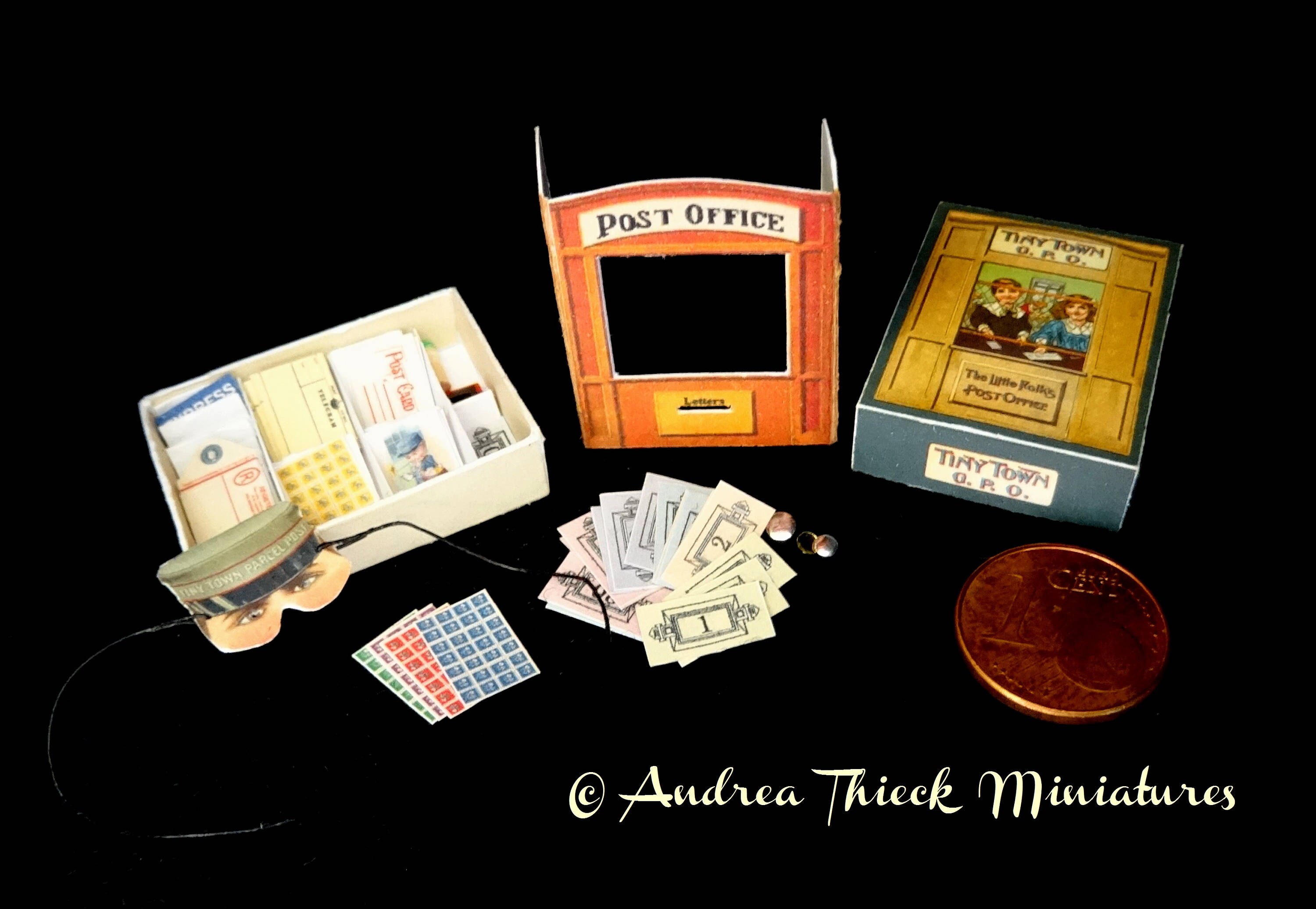 Vintage Miniature Post Office Game 1 Artisan Handmade - Etsy