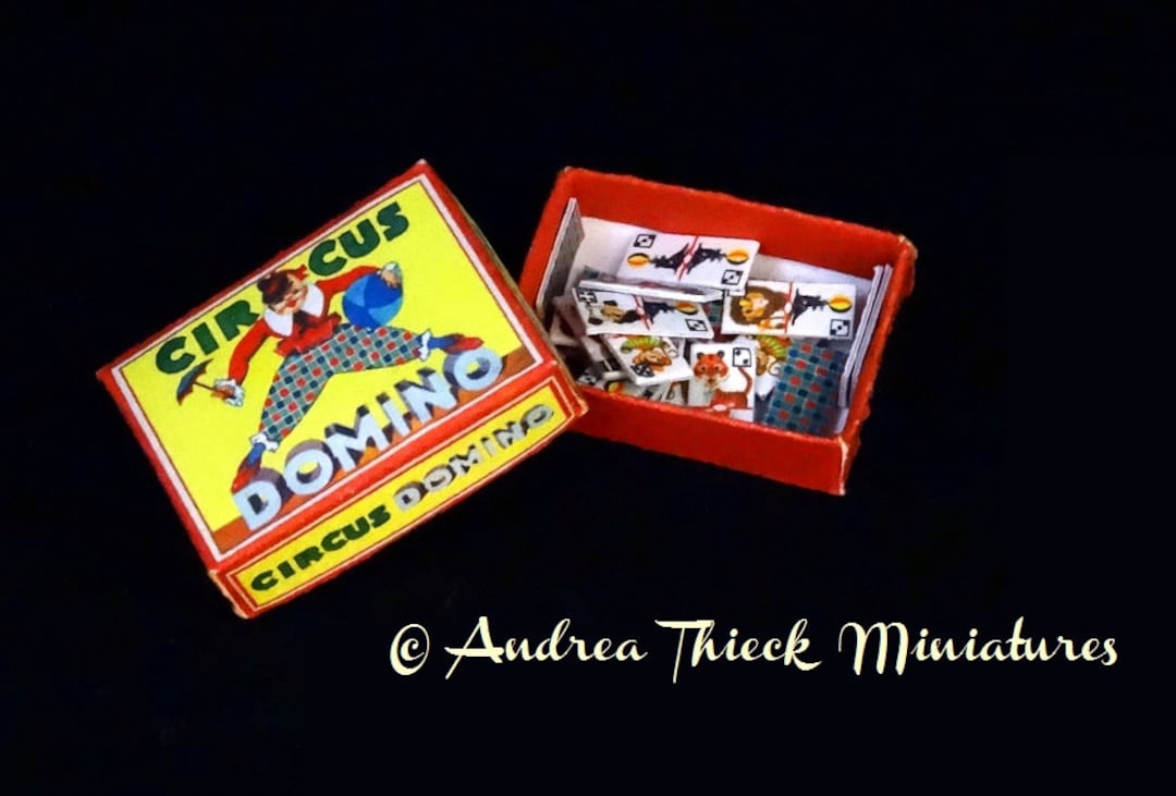 Circus Theme Circus Domino Artisan Handmade Miniature 1:12 Scale - Etsy