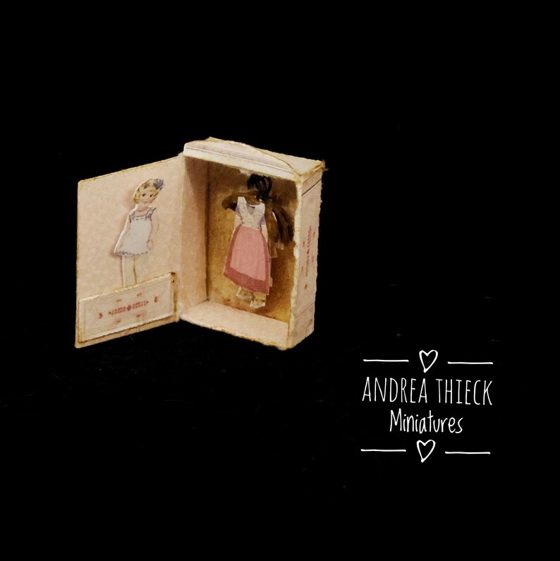 Miniature Paper Doll Wardrobe 1 or 2 OOAK - Etsy