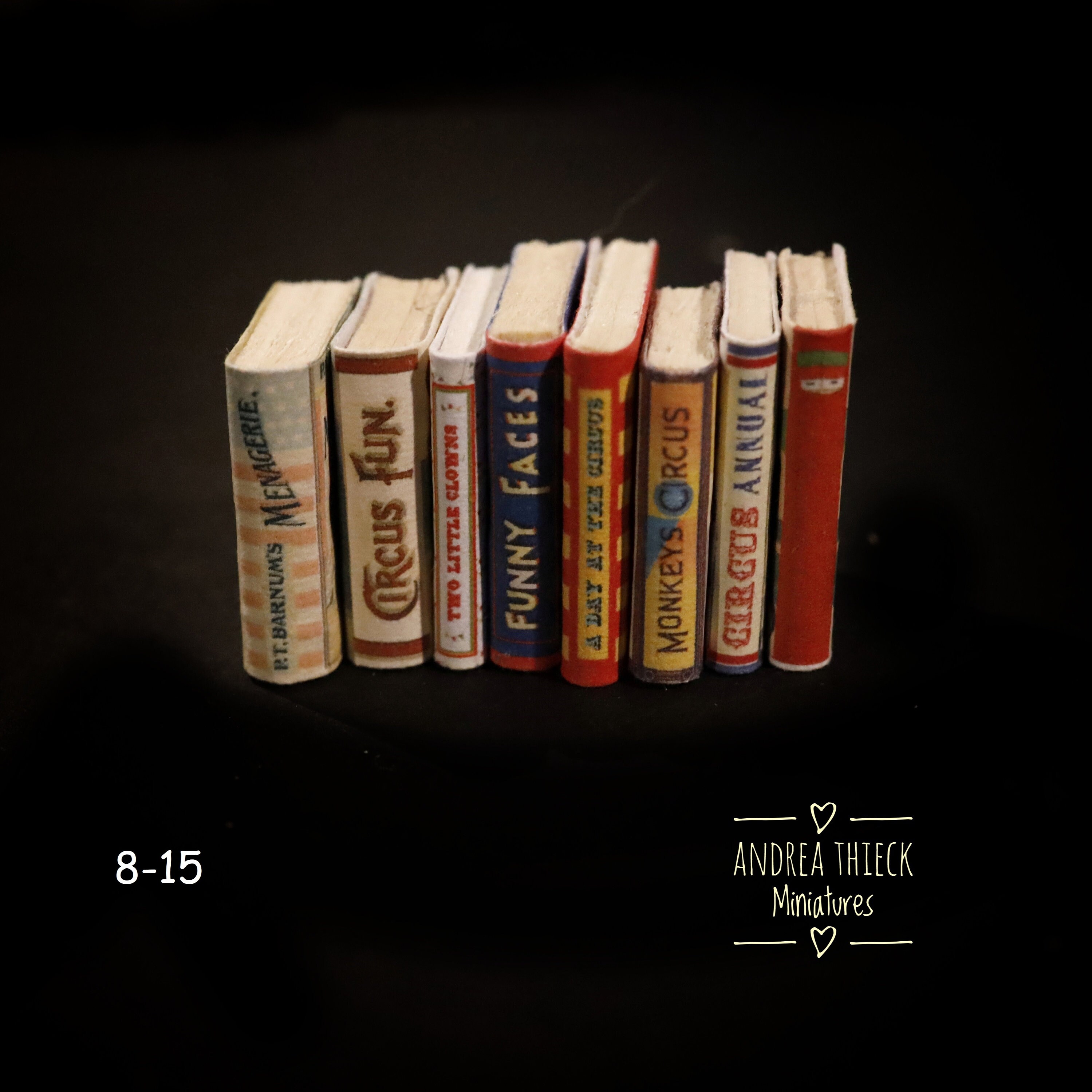Vintage Miniature Circus Books 1/12 - Etsy
