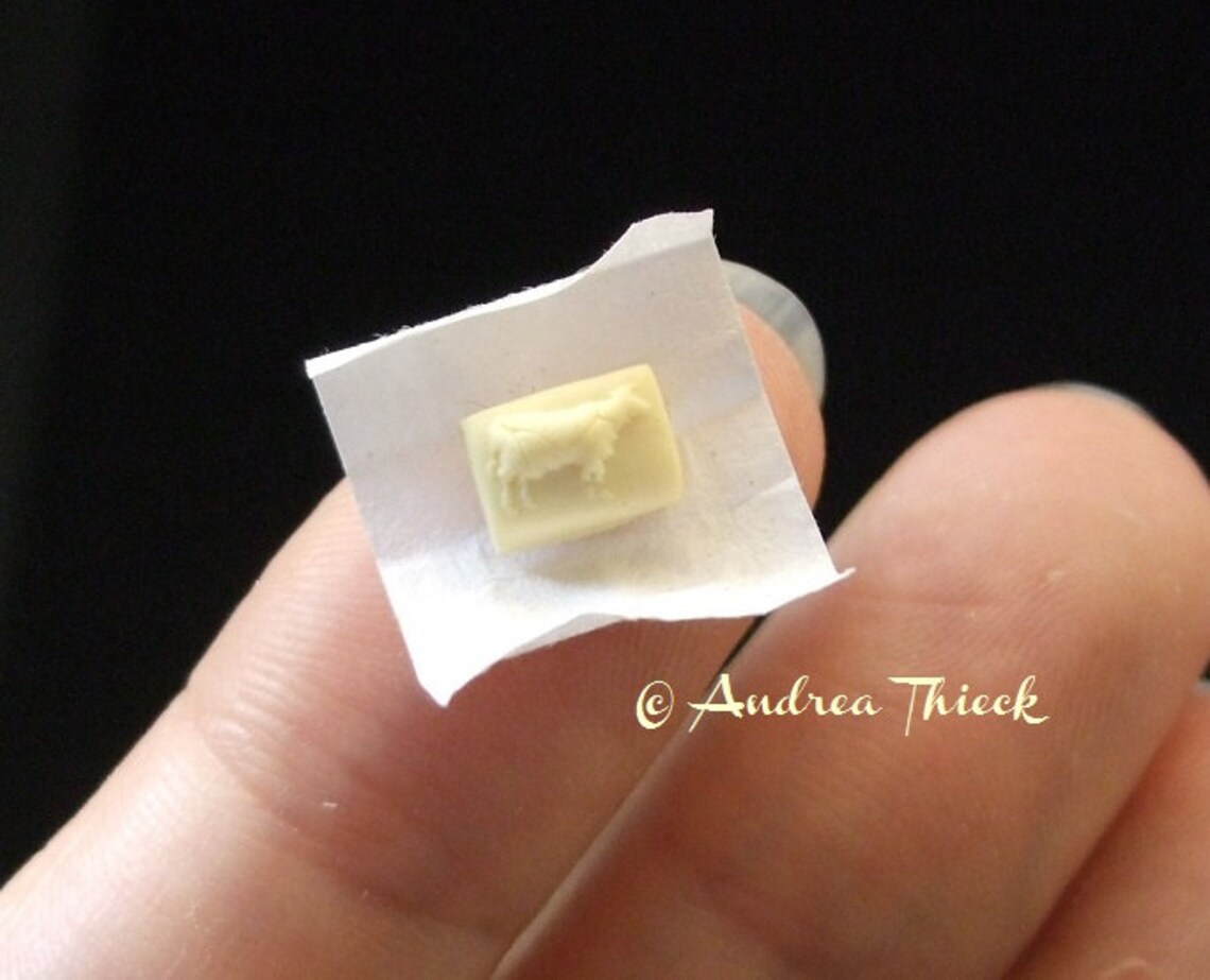 Miniature Butter With 3-D Cow Relief in Wrapping - 1/12 - Etsy