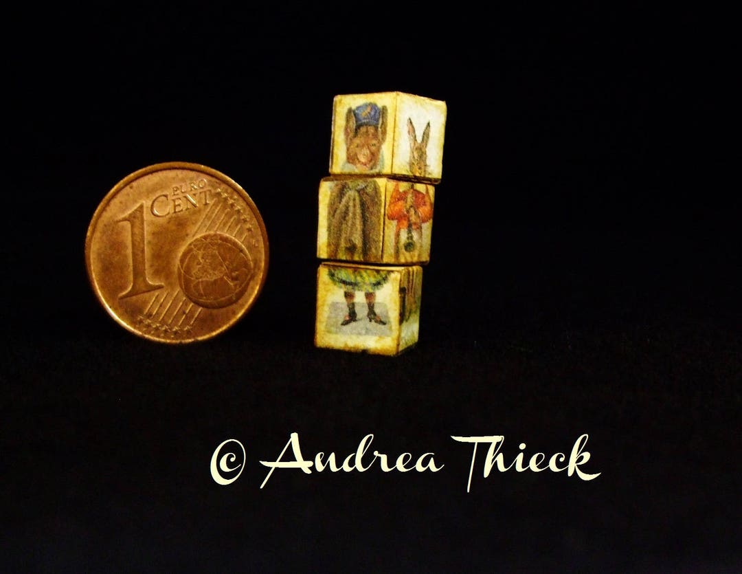Miniature Funny Cubes, Cubes Amusants With Dressed Animals - Etsy