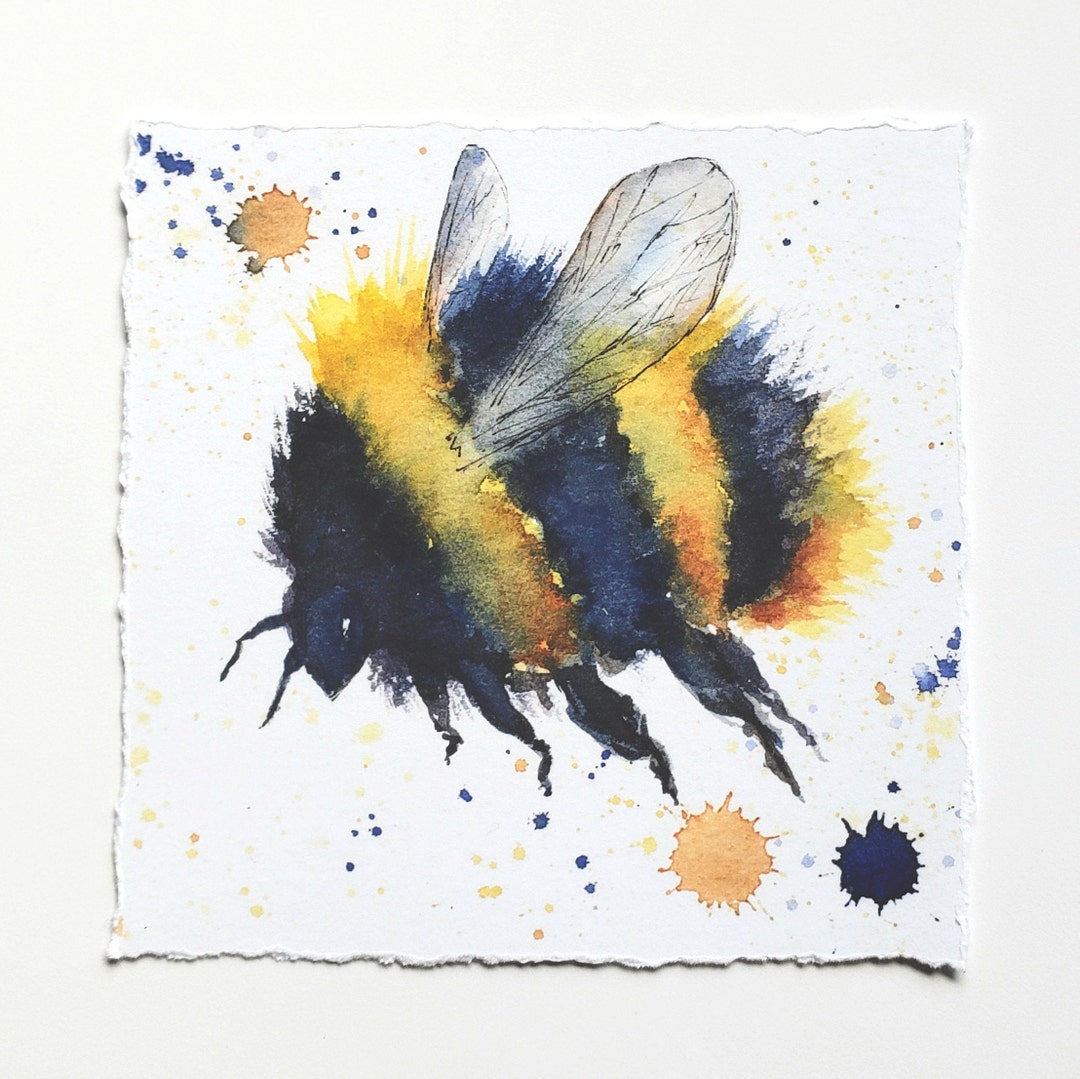 Bumble Bee. Wall Art. Giclee Print. Watercolor Art. Limited Edition. - Etsy